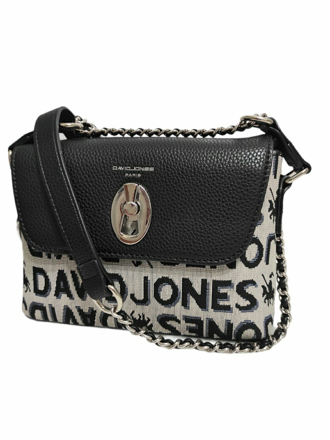 ΓΥΝΑΙΚΕΙΟ ΤΣΑΝΤΑΚΙ ΧΙΑΣΤΙ DAVID JONES ΜΕ ΠΛΕΧΤΗ ΑΛΥΣΙΔΑ ΜΑΥΡΟ ...