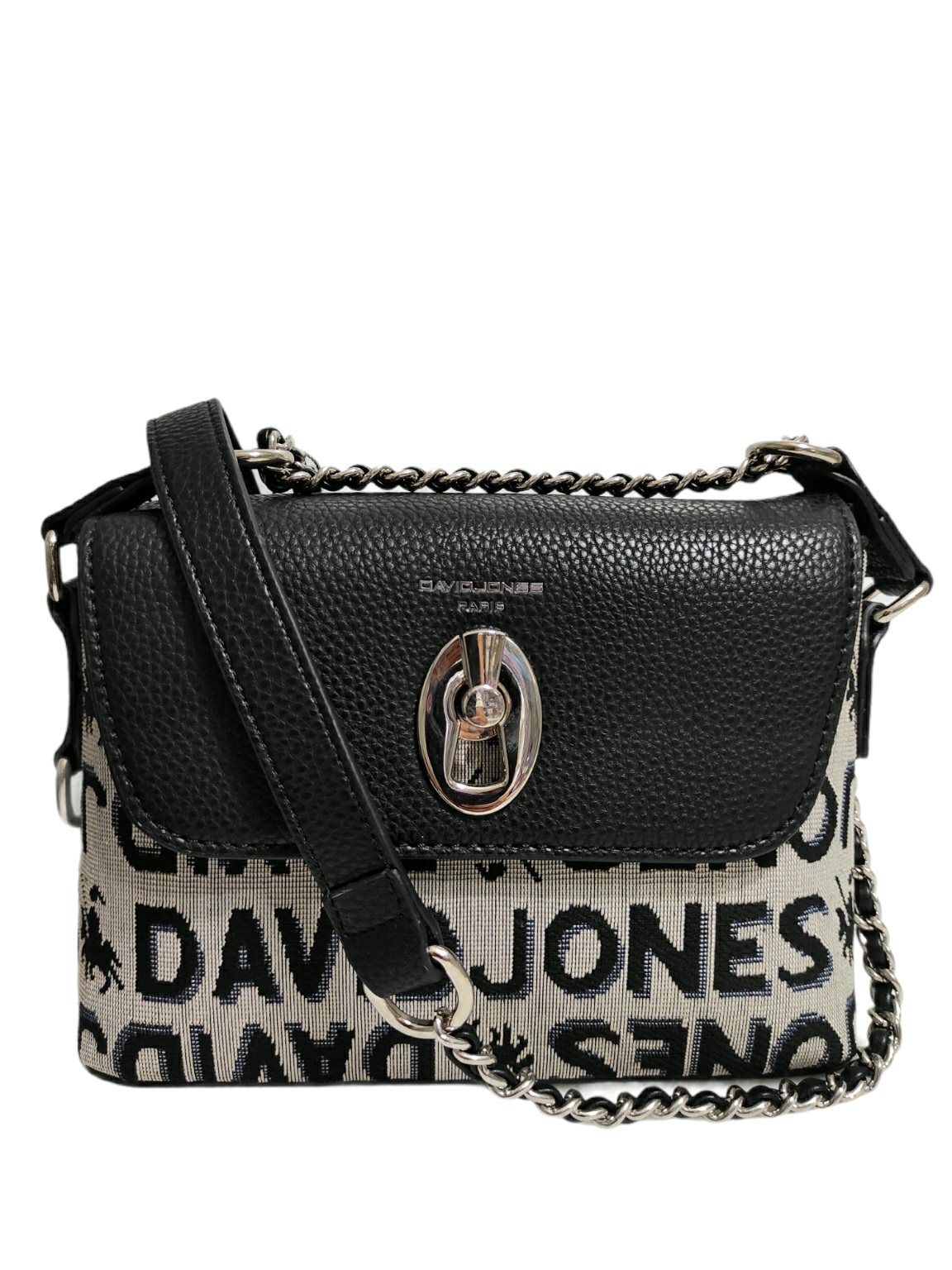 ΓΥΝΑΙΚΕΙΟ ΤΣΑΝΤΑΚΙ ΧΙΑΣΤΙ DAVID JONES ΜΕ ΠΛΕΧΤΗ ΑΛΥΣΙΔΑ ΜΑΥΡΟ ...